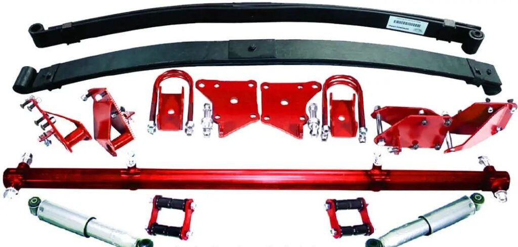 TCI 57-64 Ford Pickup Truck 4" Lowering Rear Leaf Kit