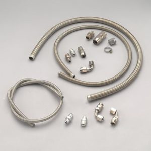 TCI Braided Power Steering Hose Kit & Flow Valve